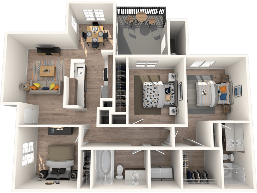 Floor Plans | 1, 2, & 3 Bedroom Apartments in Gilbert, AZ